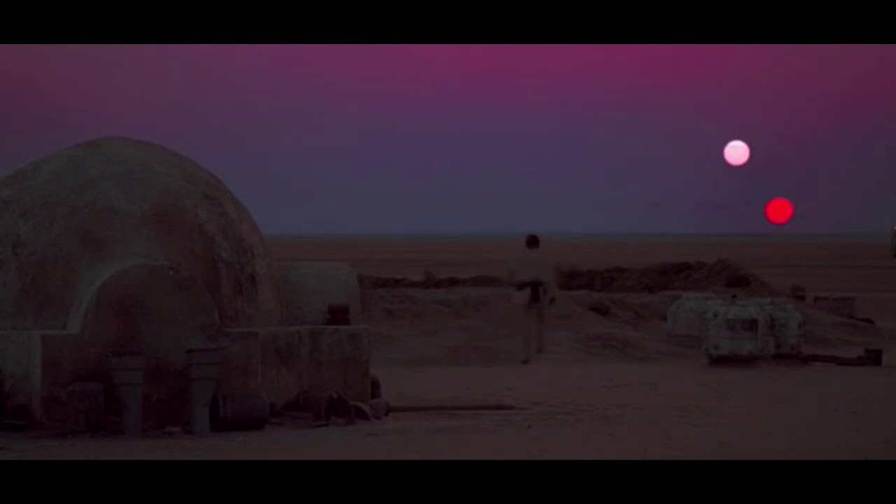Star Wars: Episode IV - A New Hope Binary sunset/Luke’s Theme - YouTube