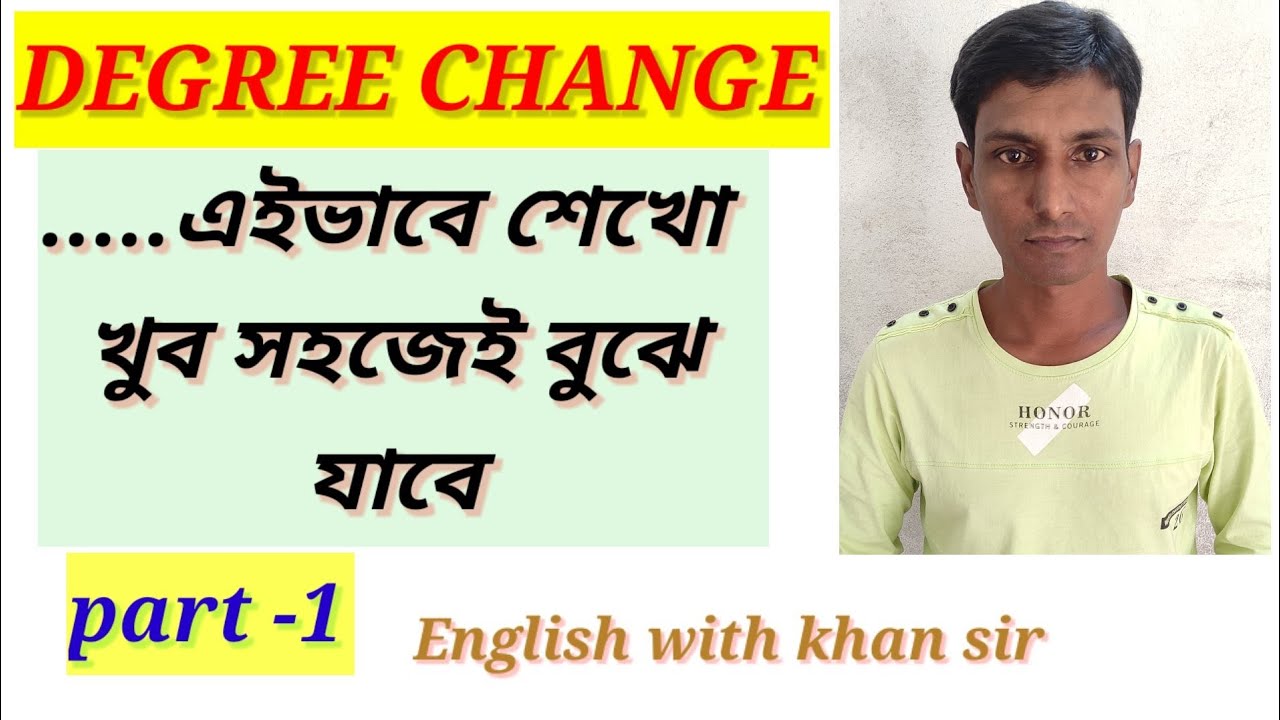 Degree of comparison | positive comparative & superlative | Degree ...
