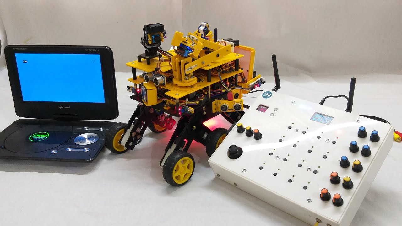 Arduino Yellow Robo Pt-I | Arduino Project | Wireless Remote | RF ...