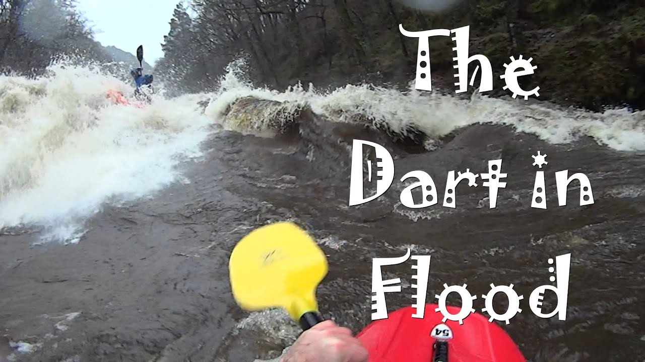 The joy of flood on the River Dart loop - YouTube