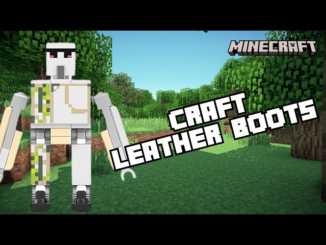 Minecraft Leather Boots Minecraft: How To Craft A LEATHER BOOTS?