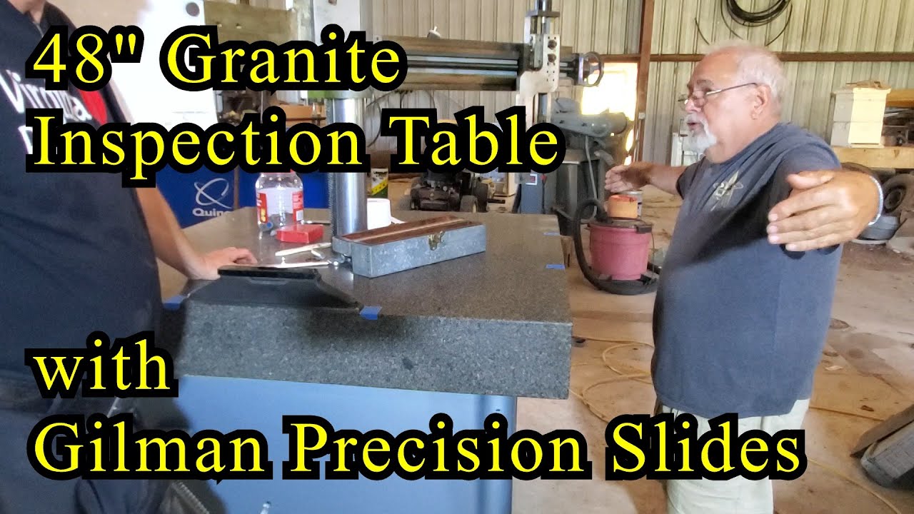 48"Granite Inspection Table with Gilman Precision Slides - YouTube