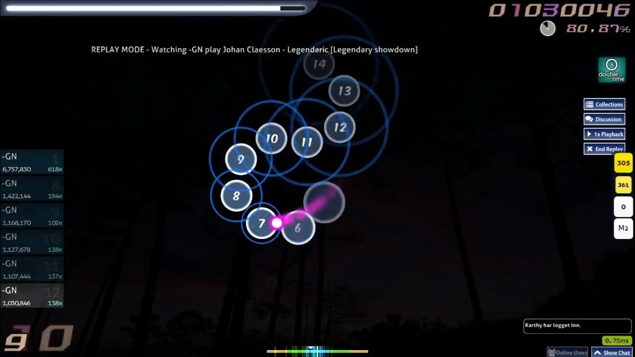 osu! - Johan Claesson - Legendaric [Legendary Showdown] +DT pass, 10.3 ...