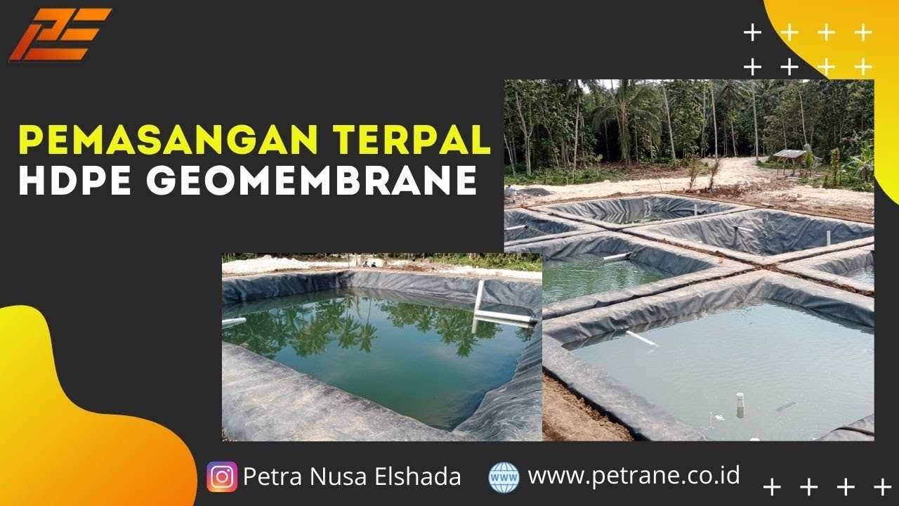 Begini Caranya! Pemasangan Terpal HDPE Geomembrane - Petrane - YouTube
