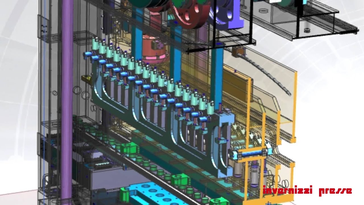 sheet metal deep drawing electric motor housing - study - YouTube