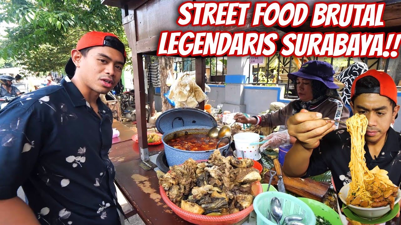 GAK MANUK AKAL! MIE AYAM THOR 10 RIBU PORSI BRUTAL DI SURABAYA!! - YouTube