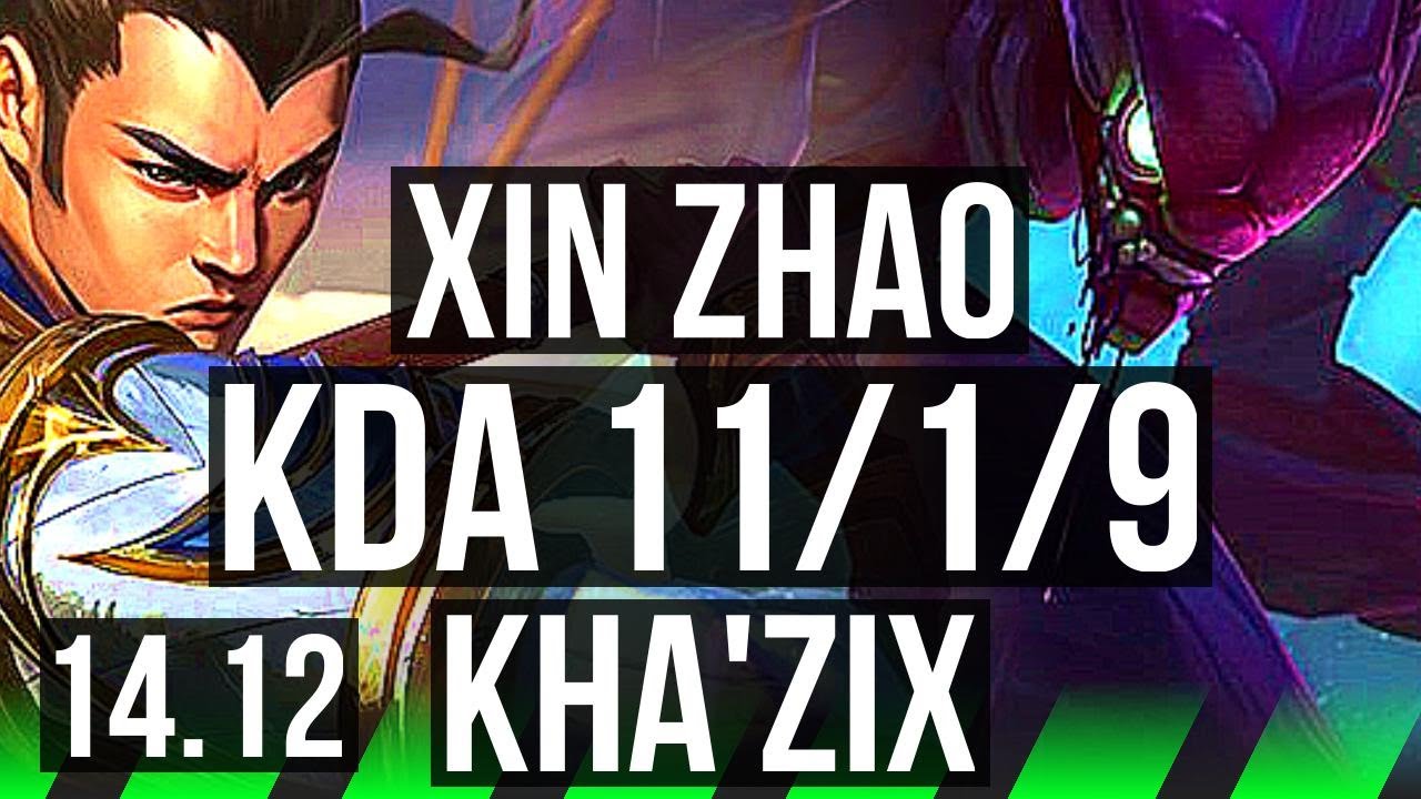 Xin Zhao Vs Khazix Jgl 11 1 9 66 Winrate Legendary Euw