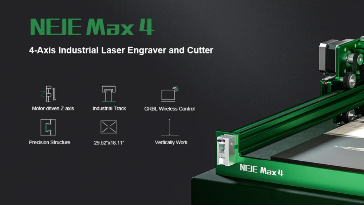 NEJE Max 4 24W laser cutter/engraver - Tady se přemýšlelo - YouTube