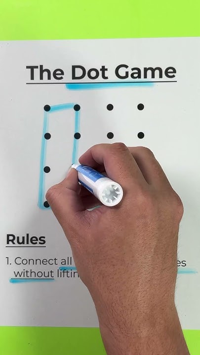 The Dot Game! Can you fill in all the dots? - YouTube