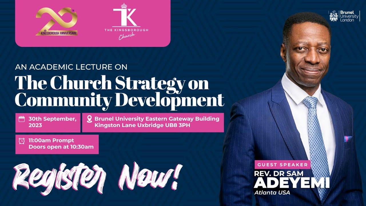 The Church Strategy on Community Development | Pastor Sam Adeyemi - YouTube