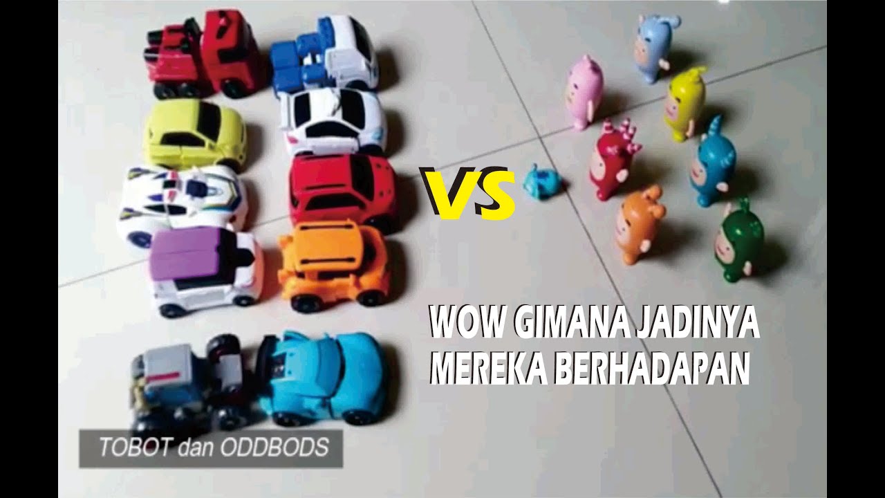 Mainan Oddbods dan Tobot Berhadapan Bahasa Indonesia Terbaru - YouTube