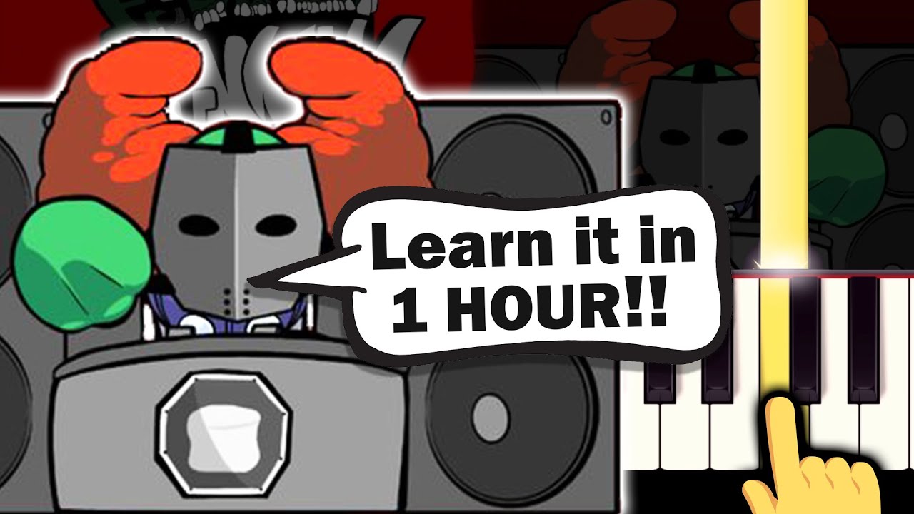 Friday Night Funkin vs. Tricky 2 - Menu Music - EASY Piano tutorial ...