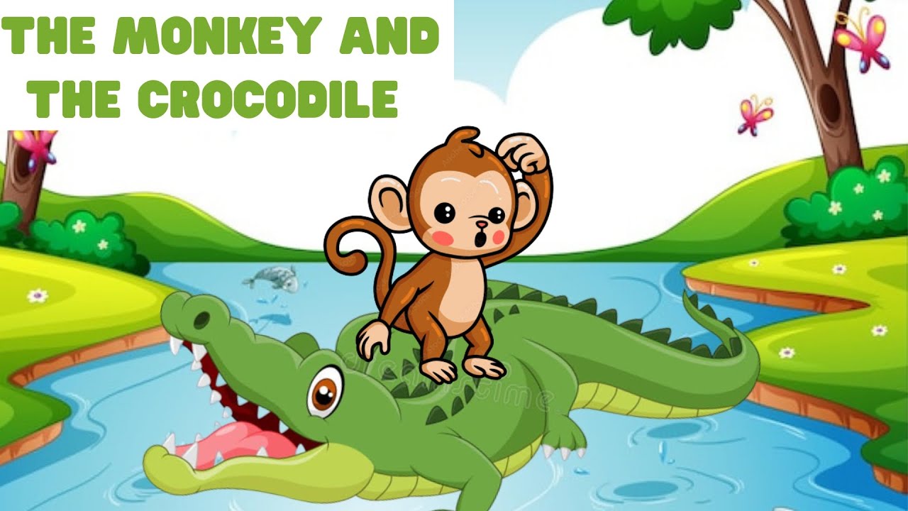 The Monkey And The Crocodile |English bedtime stories||fairytales for ...