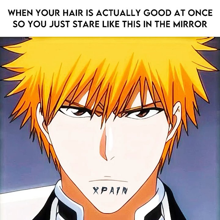Ichigo hair #anime #bleach #ichigo - YouTube