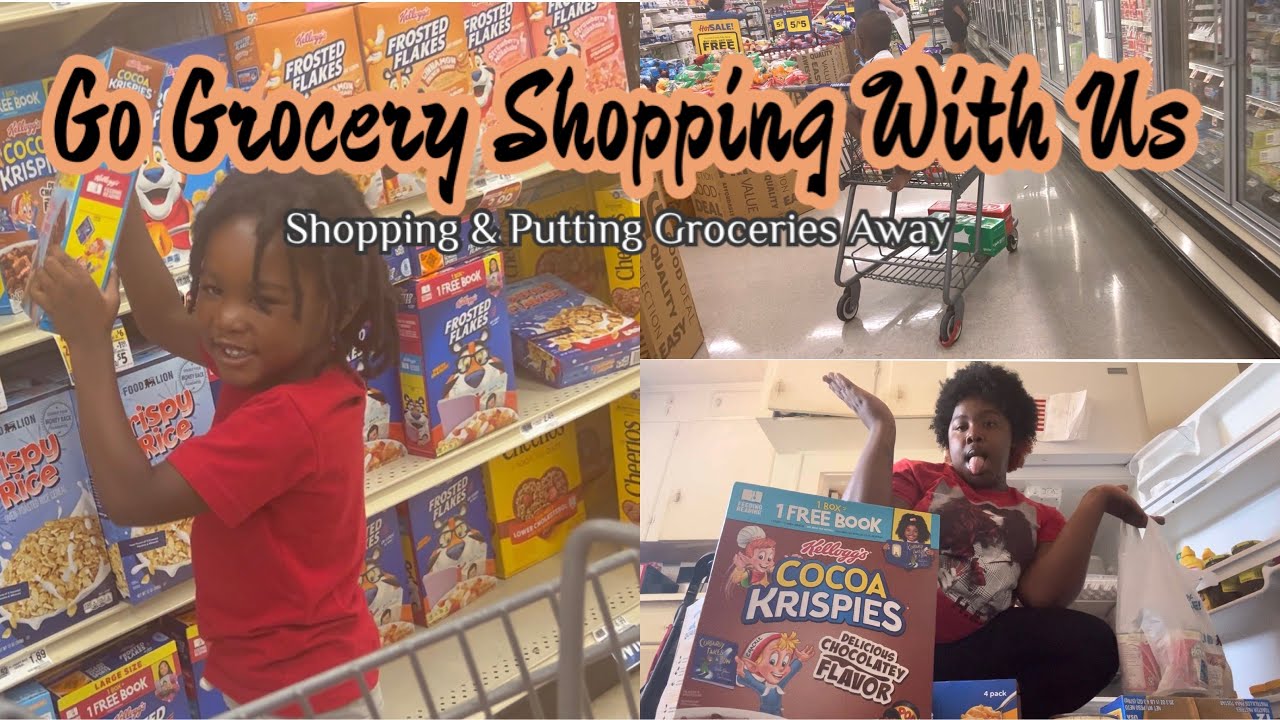 Go Grocery Shopping W/Us |Shopping & Putting Groceries Away ...
