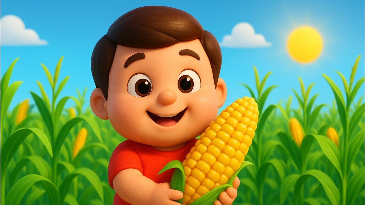 "Golu Loves Corn 🌽 | Funny Kids Song | English Cartoon Rhyme - YouTube