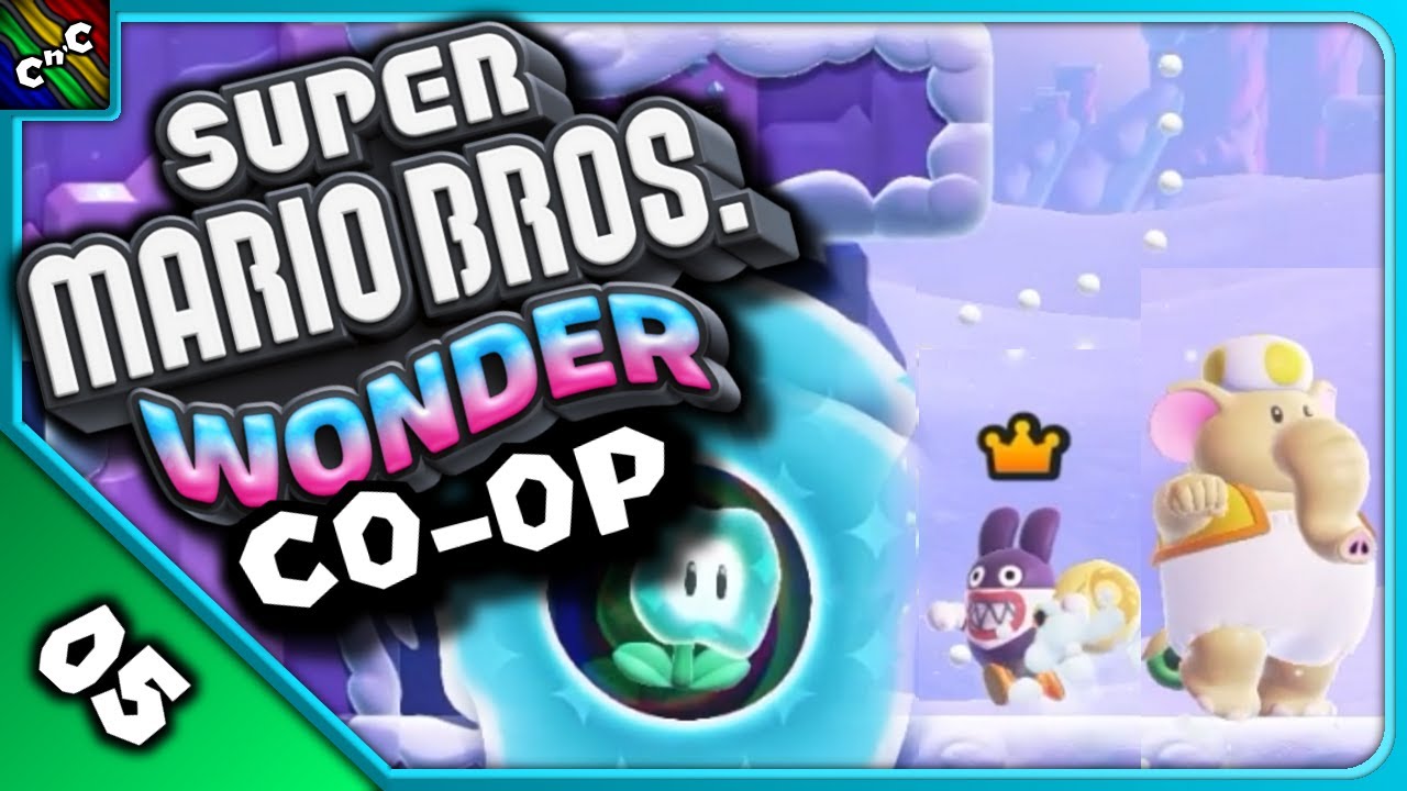 FLUFF PUFF PEAKS! | Super Mario Bros Wonder 2 PLAYER Episode 5 | Couch ...