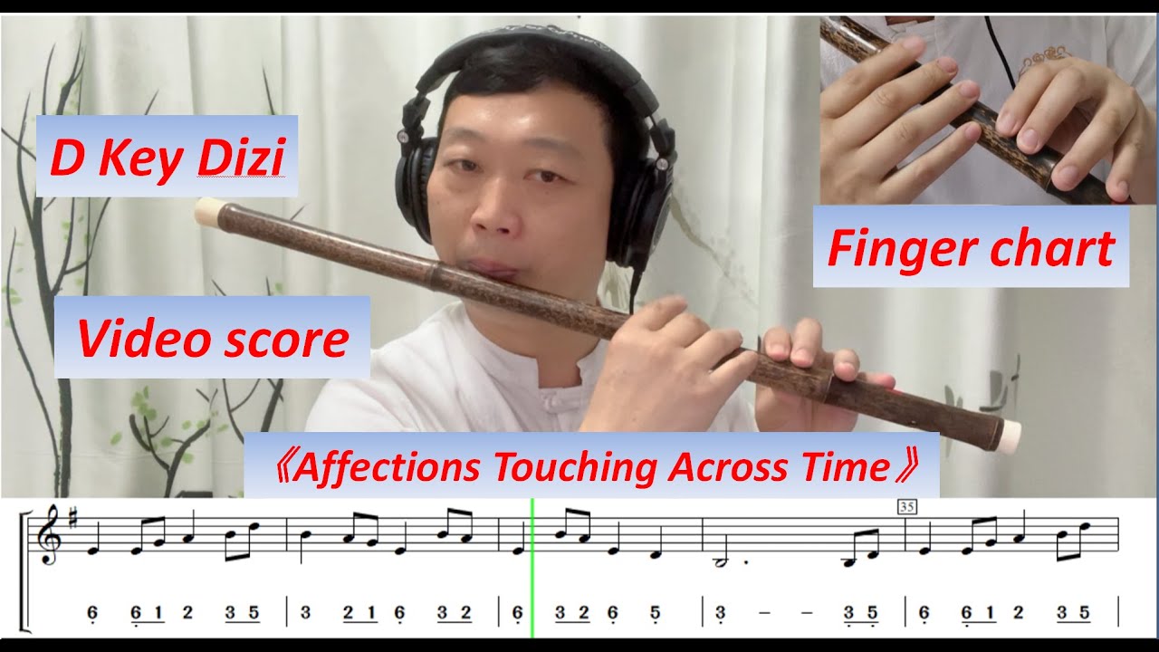 D Key Dizi Flute Cover《Affections Touching Across Time》Finger Chart ...