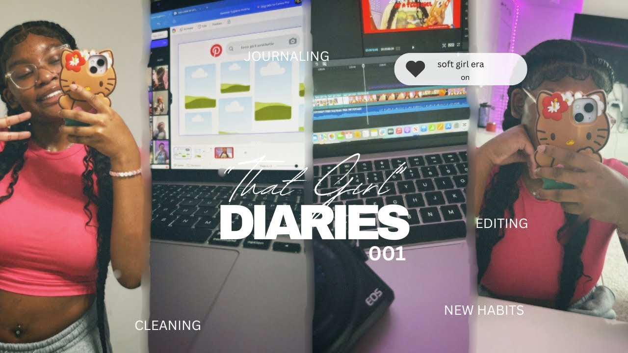 That Girl Diaries 001| cleaning, new habits, journaling, editing - YouTube