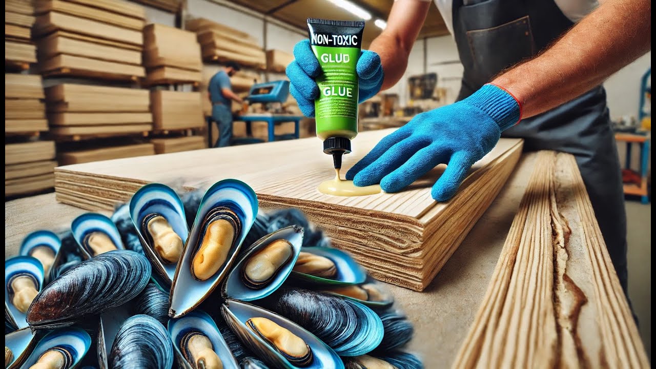Blue Mussels Inspire Revolutionary Non-Toxic Glue for Plywood - YouTube