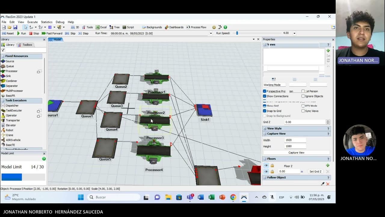 CURSO BASICO DE FLEXSIM-MODELO 5a - YouTube