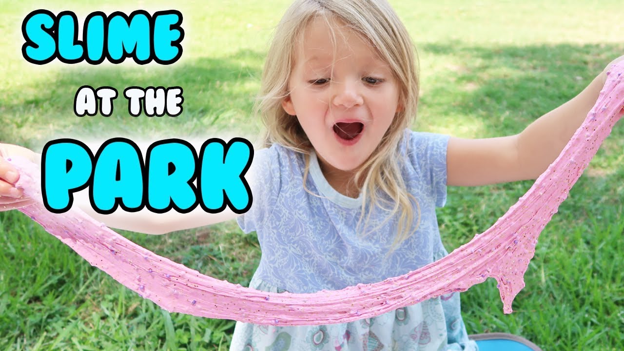 4 YEAR OLD TRIES TO MAKE SLIME AT THE PARK | Slime in Public 😜🤗🙌 ...