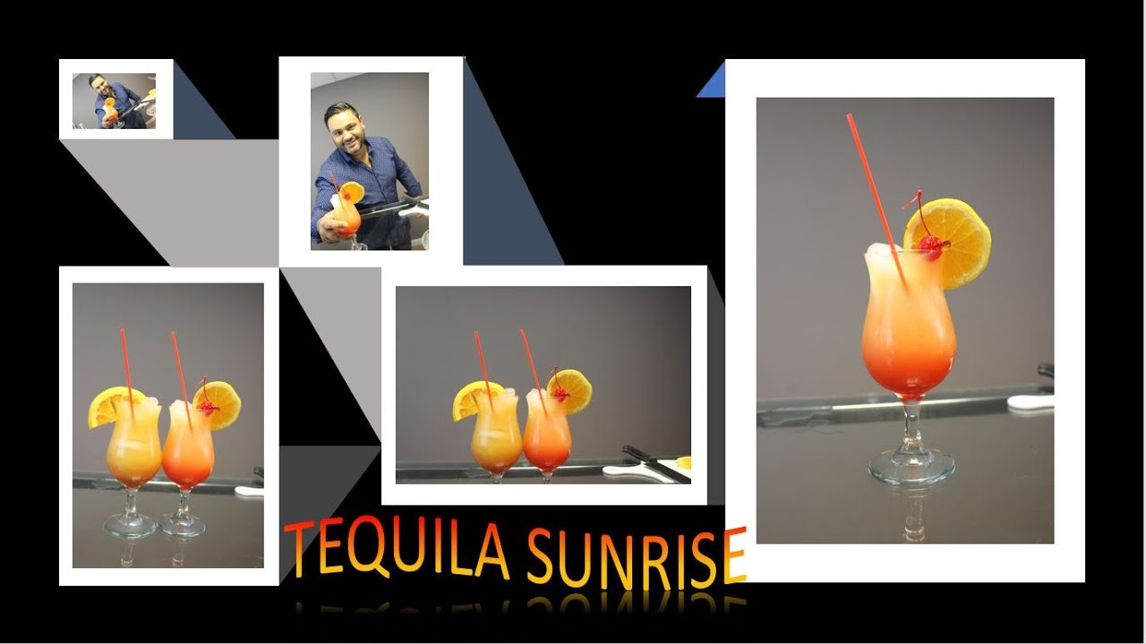 HOW TO MAKE TEQUILA SUNRISE - YouTube