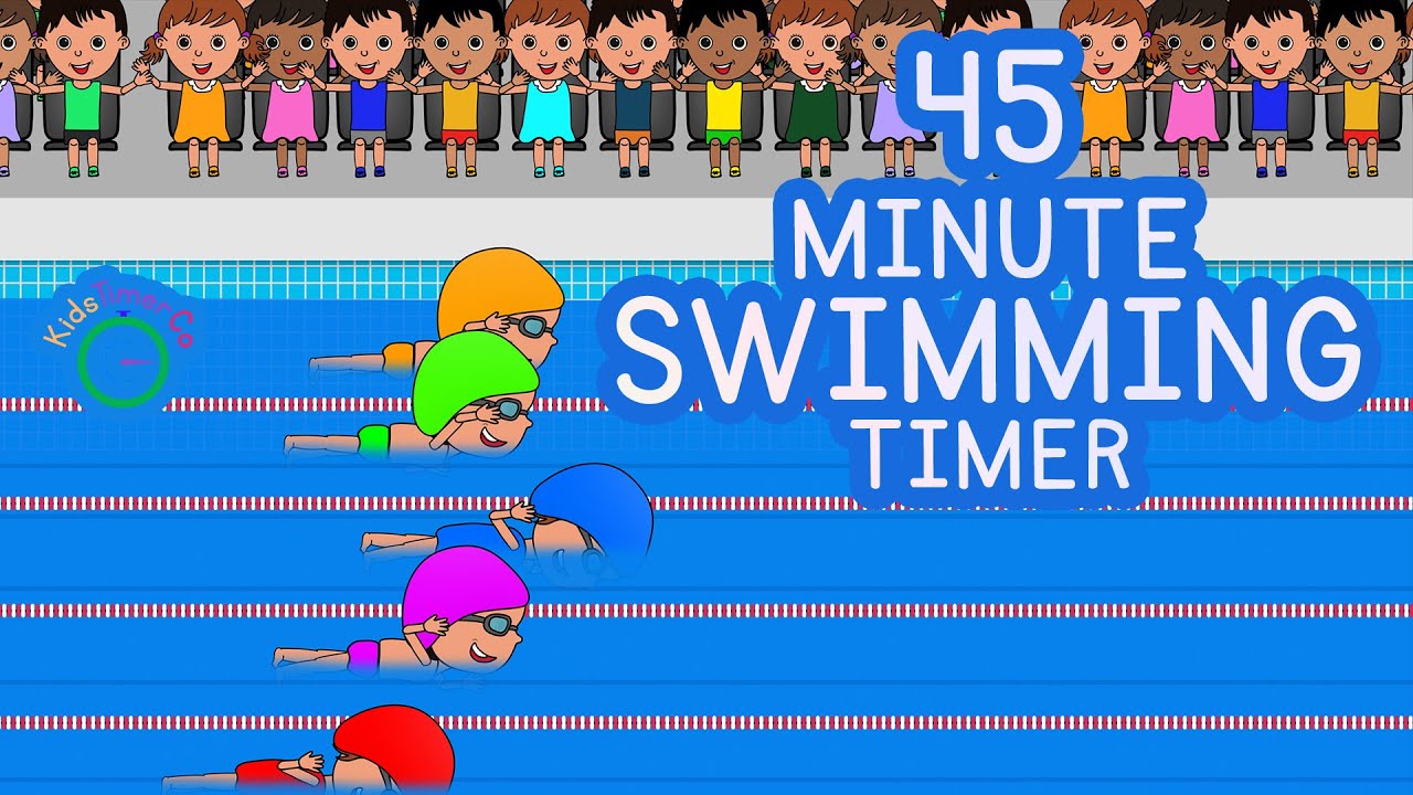 45 Minute Swimming Timer - Kids Visual Timer - YouTube