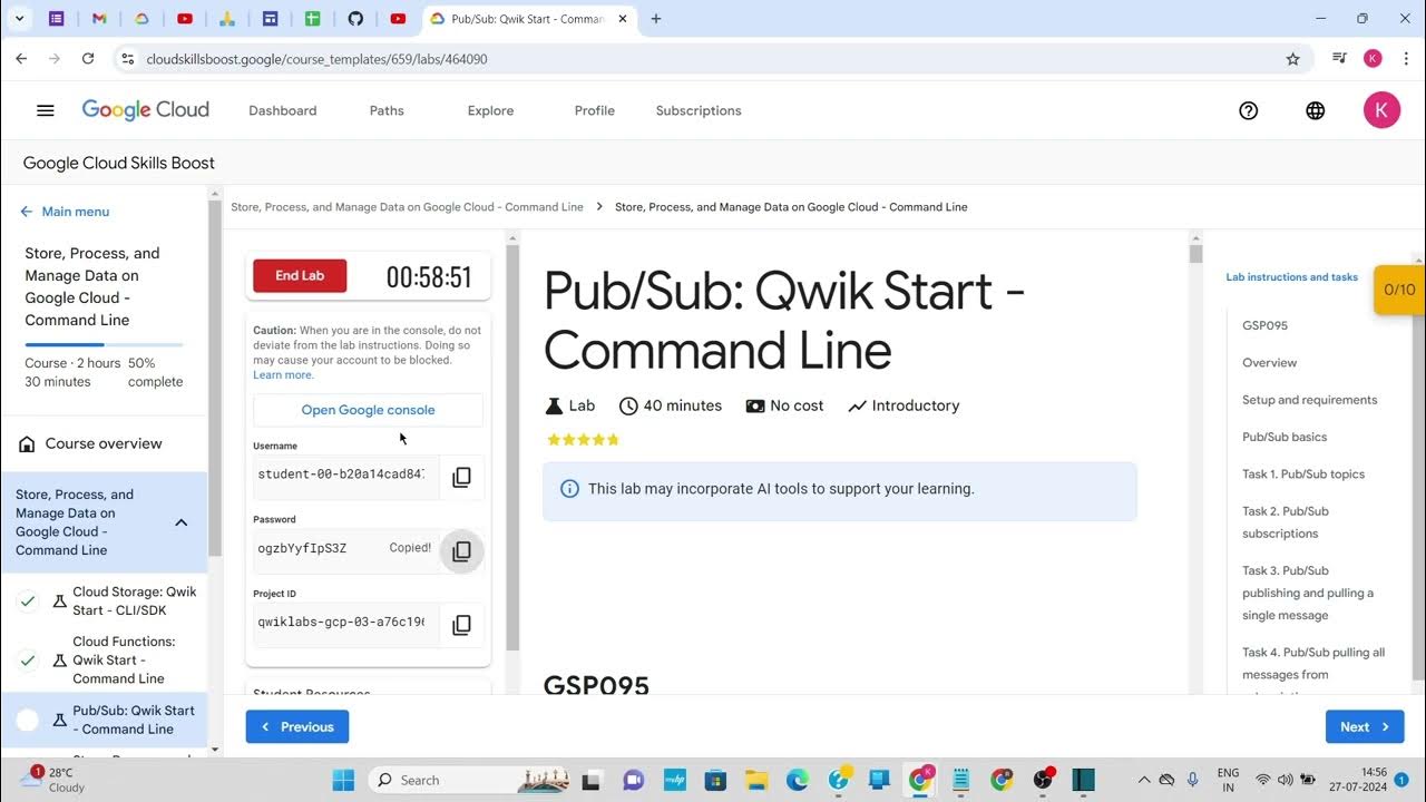 Store, Process, and Manage Data on Google Cloud - Command Line Skill Badge || All Lab Easy ...