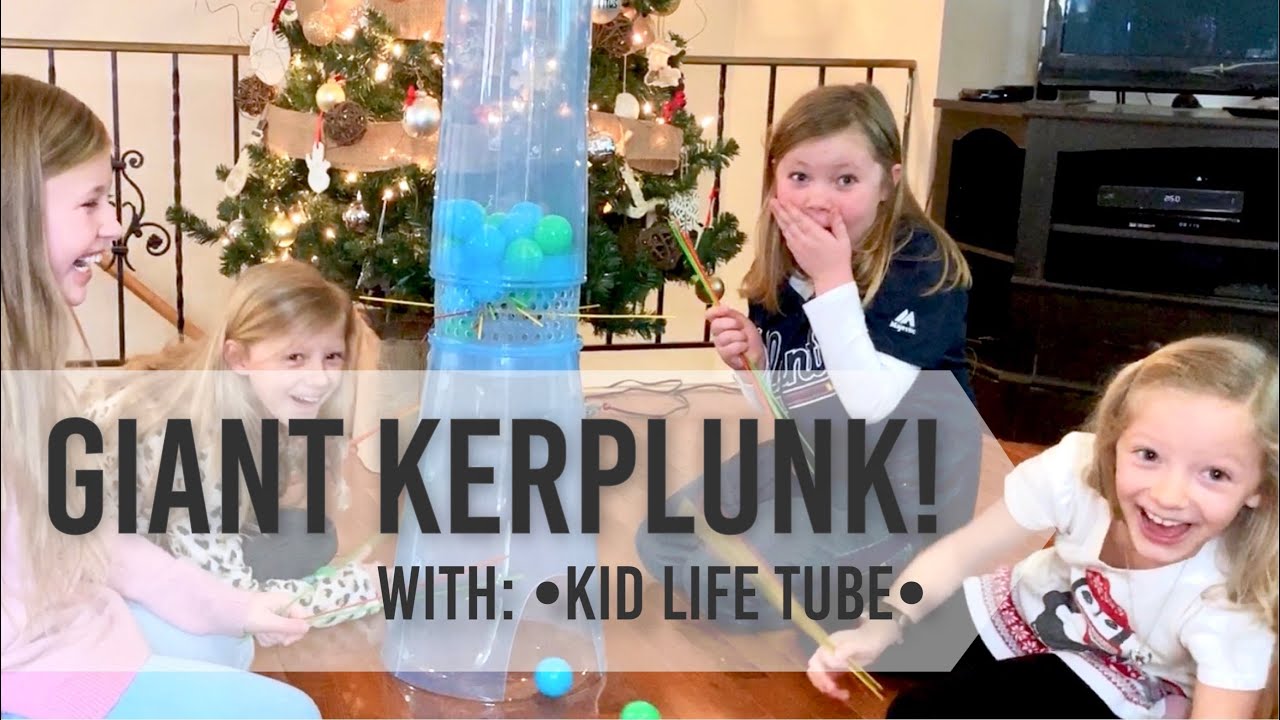 Playing Giant Kerplunk with Cousins - YouTube