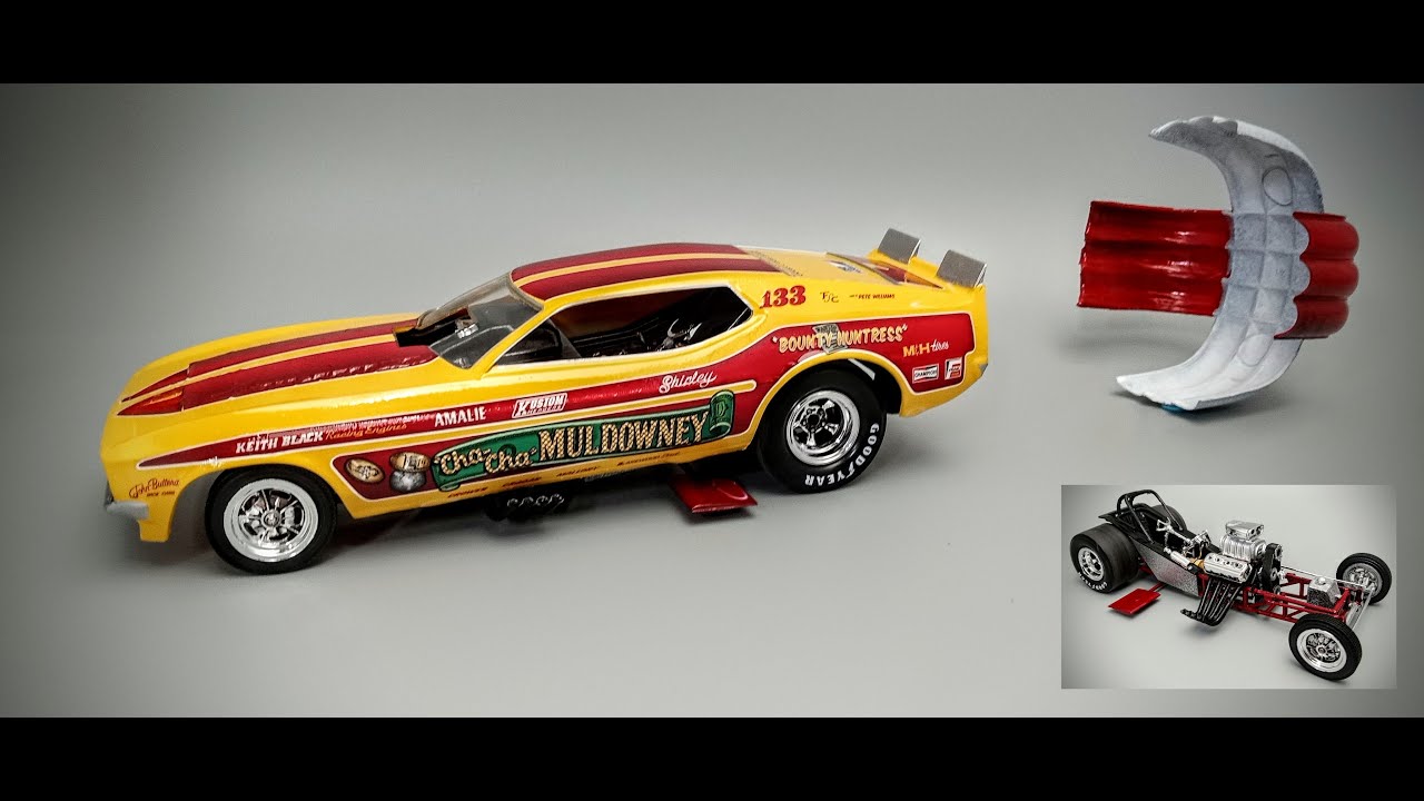 Shirley Muldowney Mustang Funny Car Hemi 1/25 Scale Model Kit How To ...