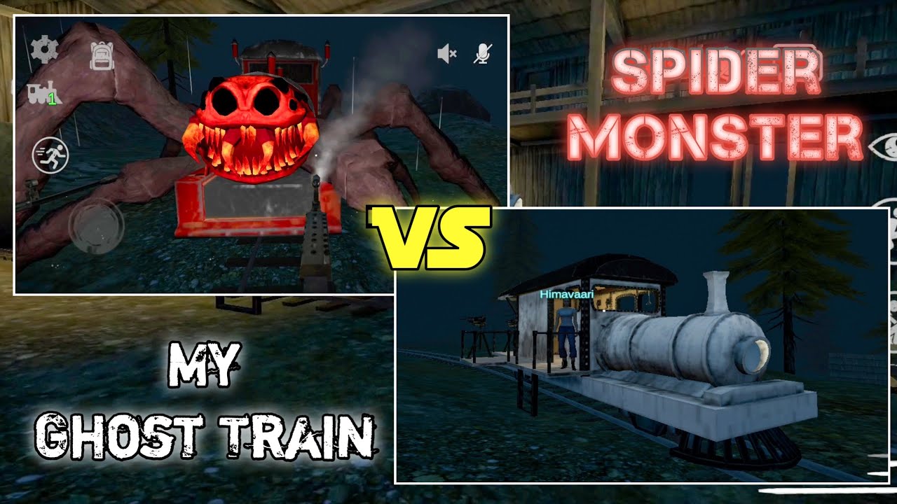My Max level Ghost Train VS Spider Train Monster | Spider Horror ...