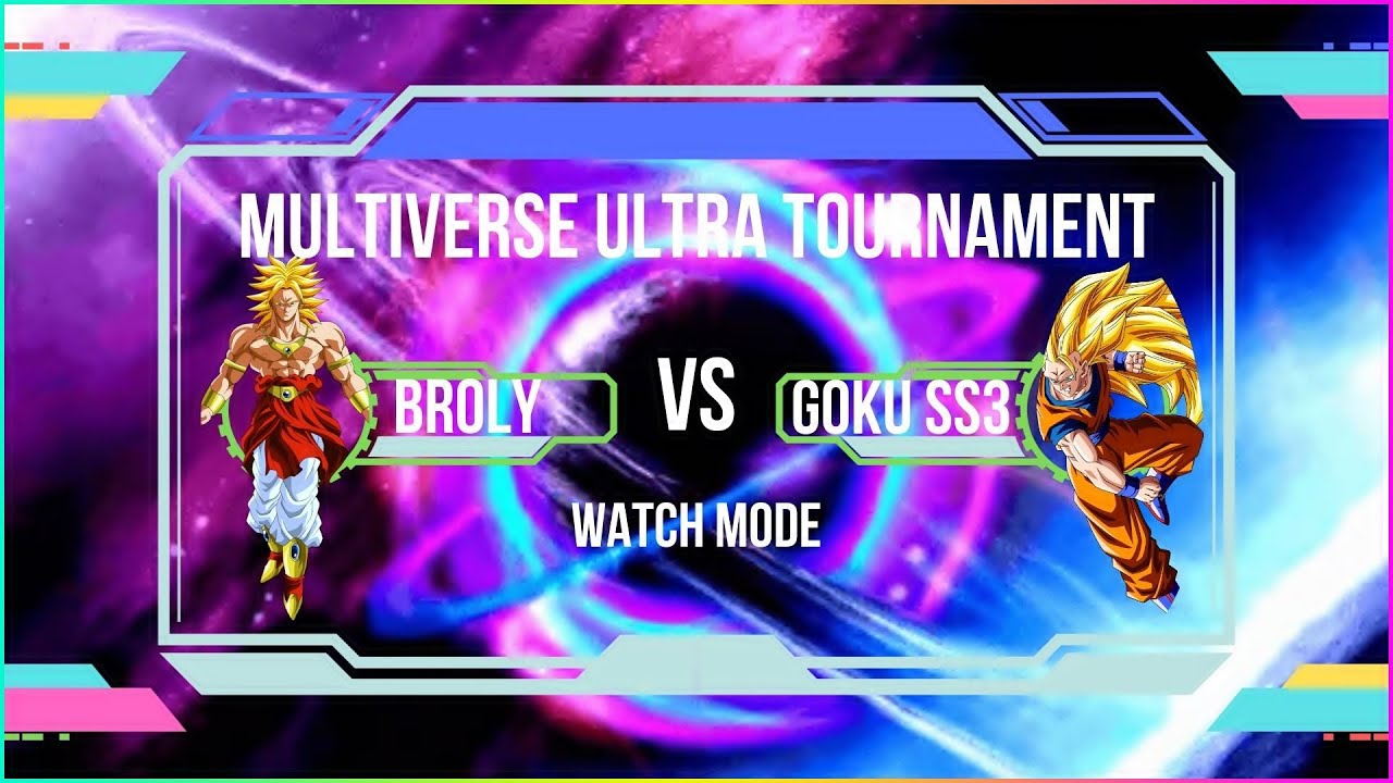 MULTIVERSE ULTRA TOURNAMENT GOKU SS3 VERSUS BROLY #mugen #tournament # ...