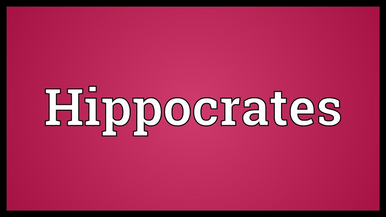 Hippocrates Meaning - YouTube