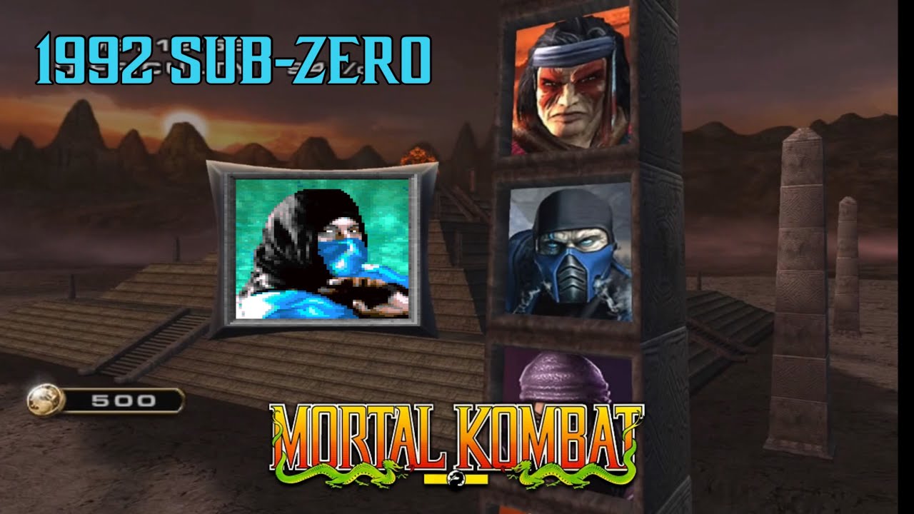 1992 SUB-ZERO “Max Difficulty” Kreate-A-Fighter - Mortal Kombat ...