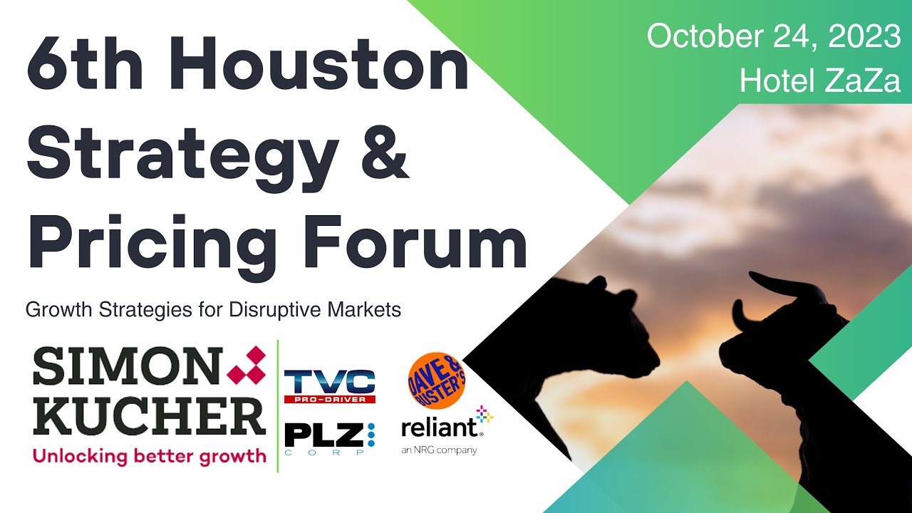 6th Houston Strategy & Pricing Forum 2023 - YouTube