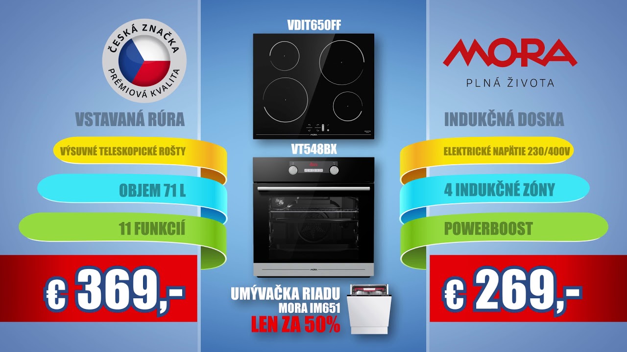 PLANEO Elektro - Mora set - vstavaná rúra VT548BX + indukčná varná ...