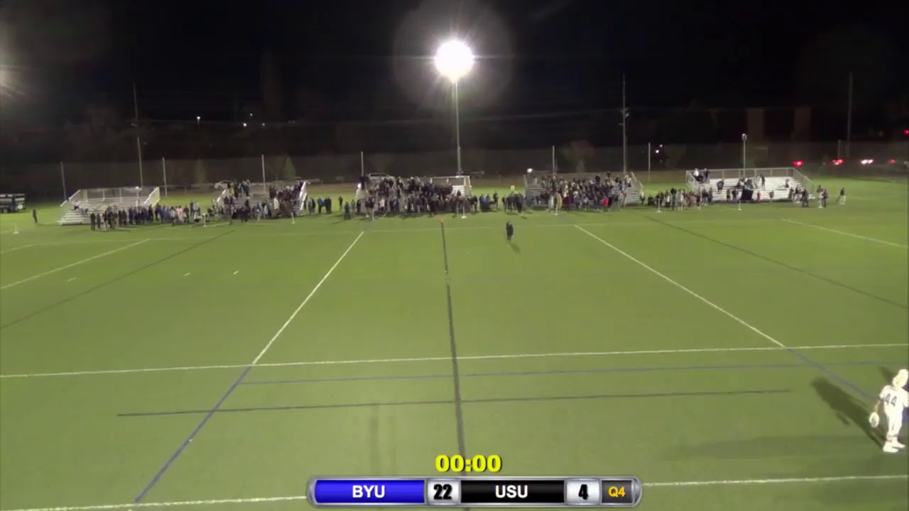 #7 Brigham Young University Men's Lacrosse vs Utah State - YouTube