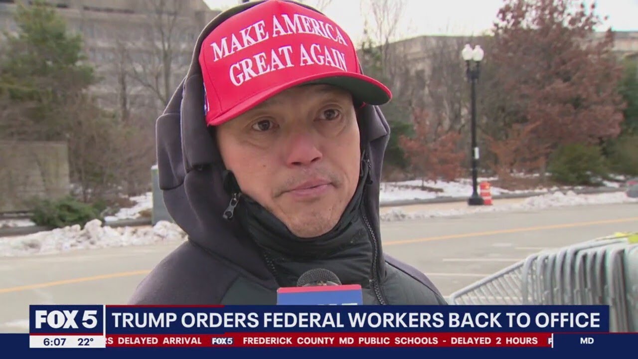DC reacts as Trump orders federal workers back to offices - YouTube