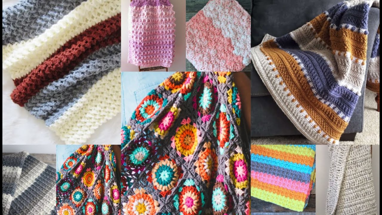 50 Free Crochet Patterns for Afghans Easy Crochet Afghans Blankets ...
