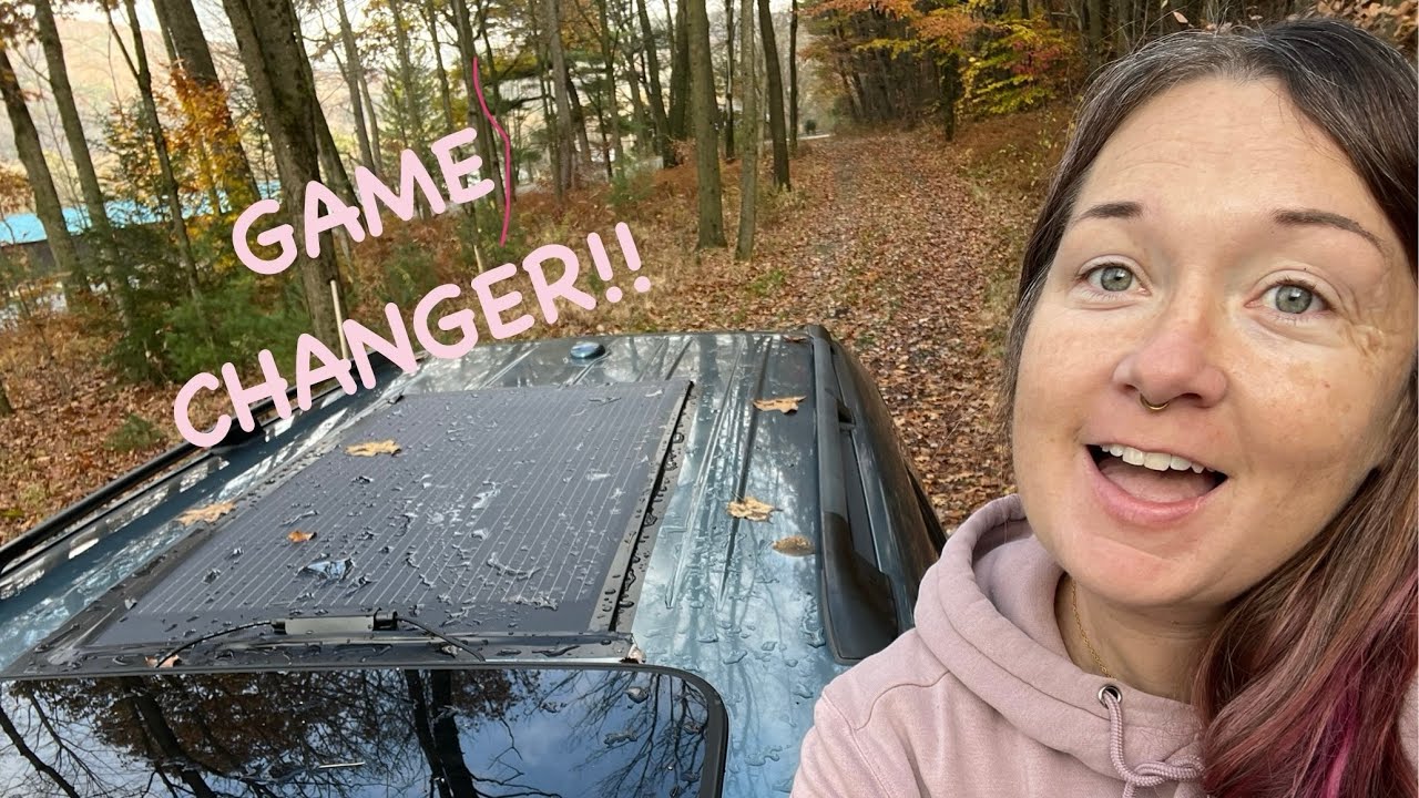 Easy Stealth Solar Set!! Major car life upgrade! Life in my car just ...