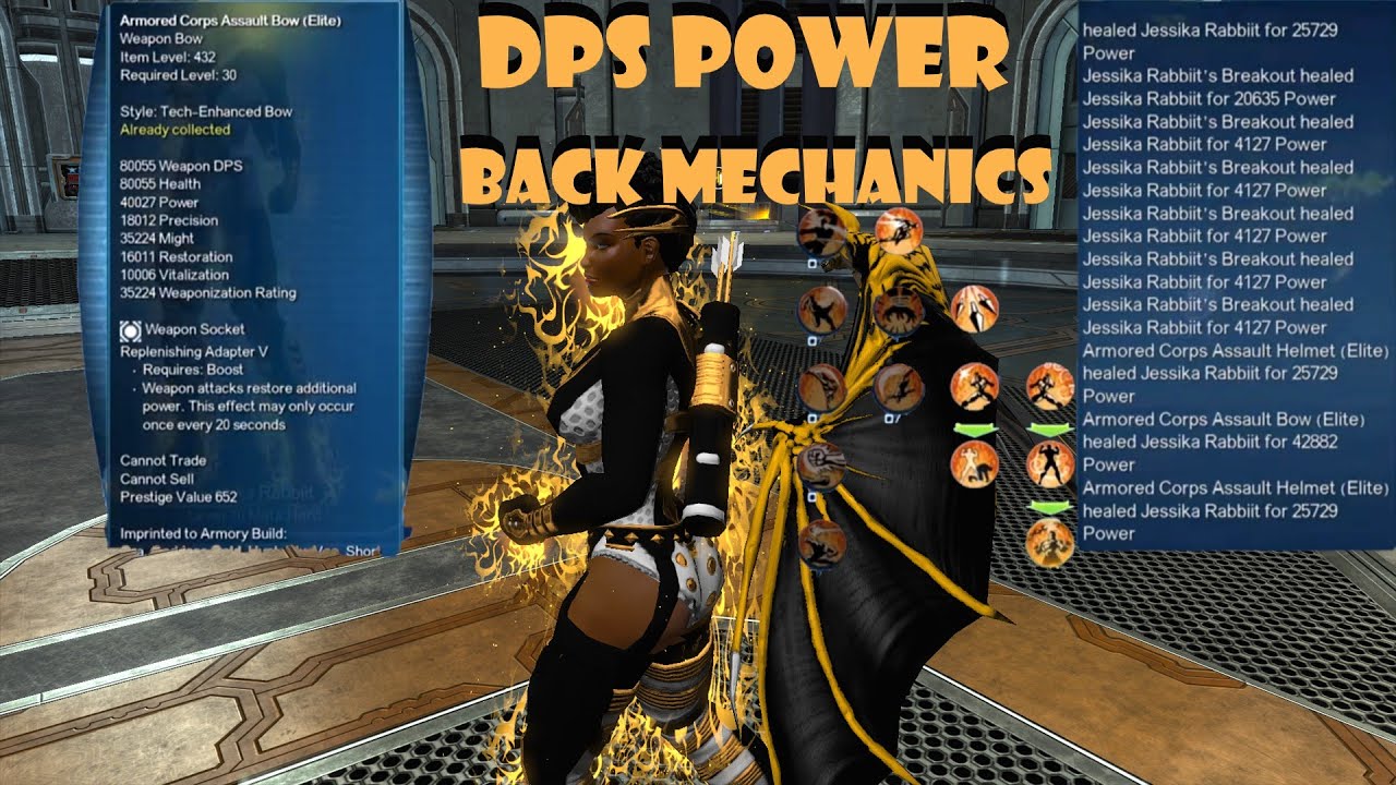 How To Get POWER BACK DPS (Power Back Mechanics) DCUO - YouTube