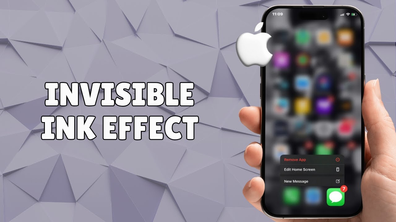 How To Send Messages with Invisible Ink Effect On iPhone - YouTube