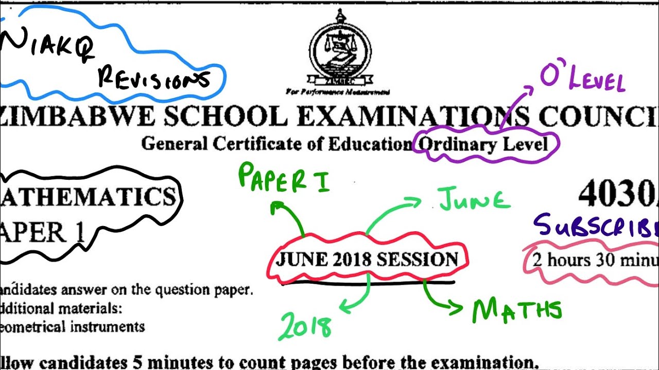 JUNE 2018 O LEVEL MATHS PAPER 2 SELECTED QUESTIONS - YouTube