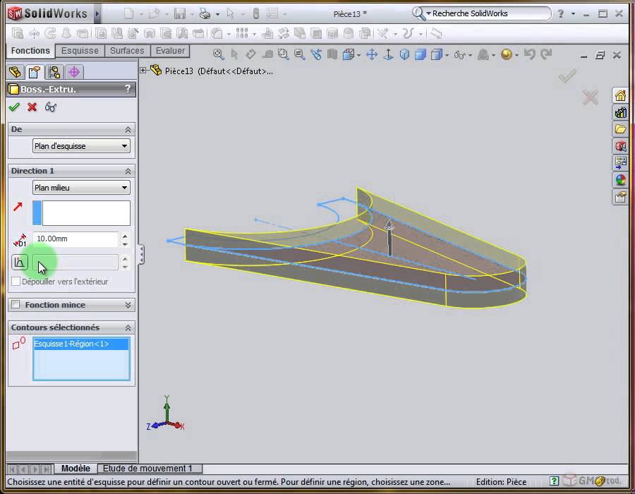 La Fonction Symétrie dans Solidworks - YouTube