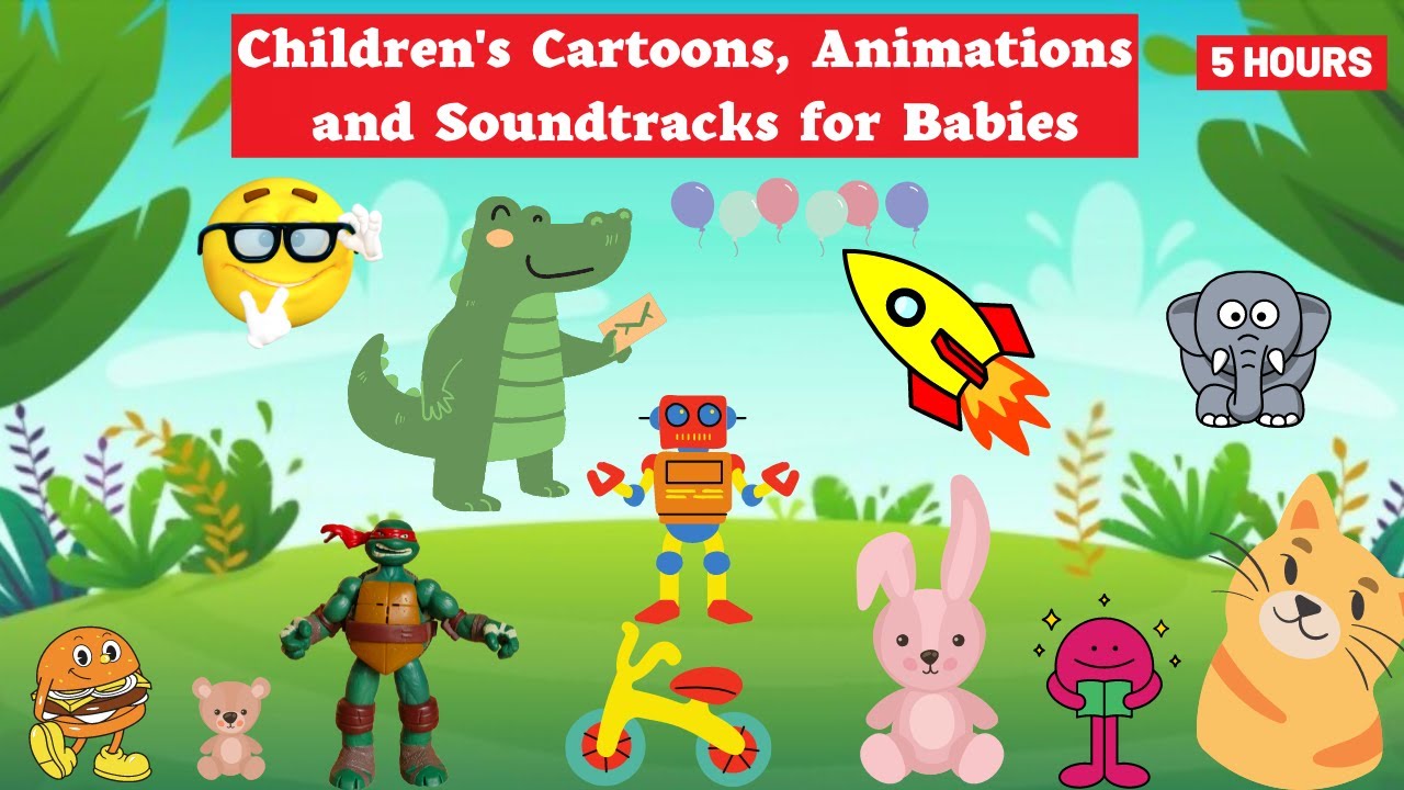 5 Hours/Animations and songs for kids and toddlers/Cartoon/ follow me ...