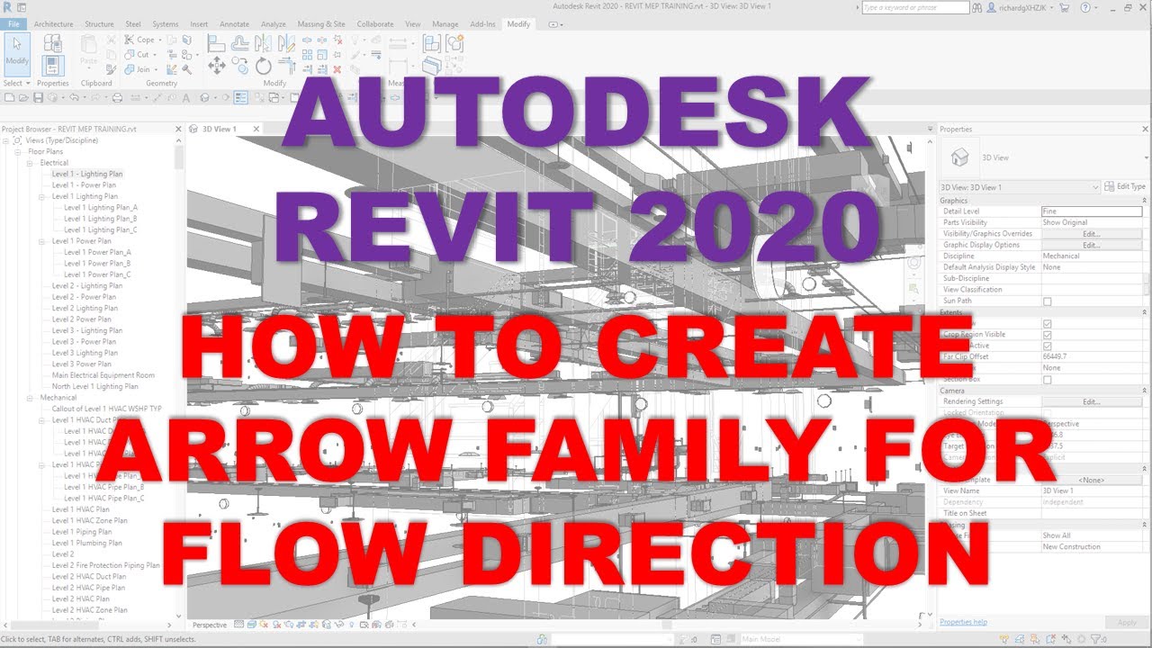 REVIT MEP 2020 HOW TO CREATE ARROW FAMILY FOR FLOW DIRECTION YouTube REVIT MEP 2020 HOW TO CREATE ARROW FAMILY FOR FLOW DIRECTION YouTube