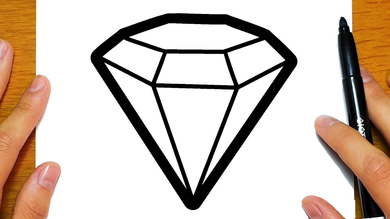 HOE TEKEN JE EEN DIAMANT! | Gemakkelijke tekeningen - YouTube