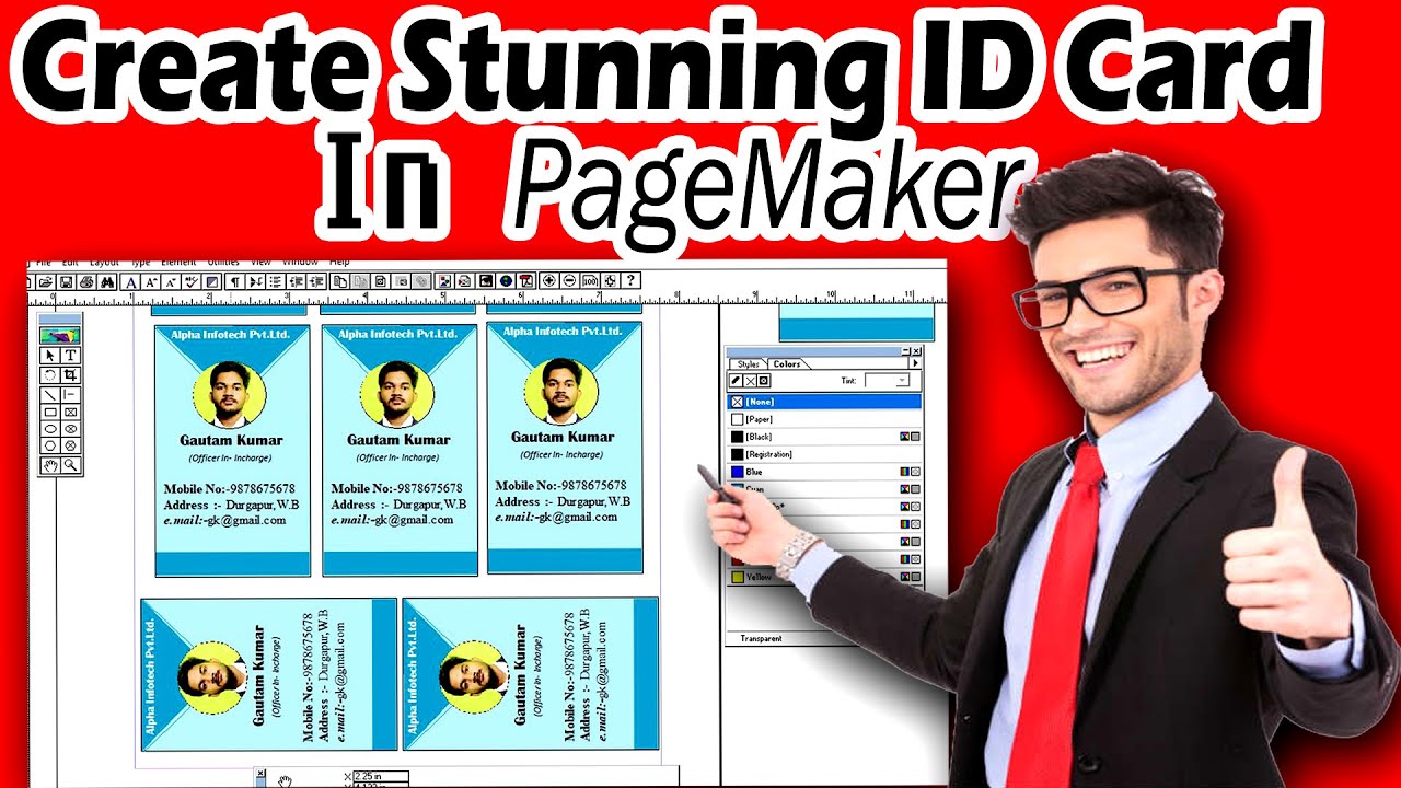 Create Eye-Catching ID Card Designs with Pagemaker- Stand Out with ...