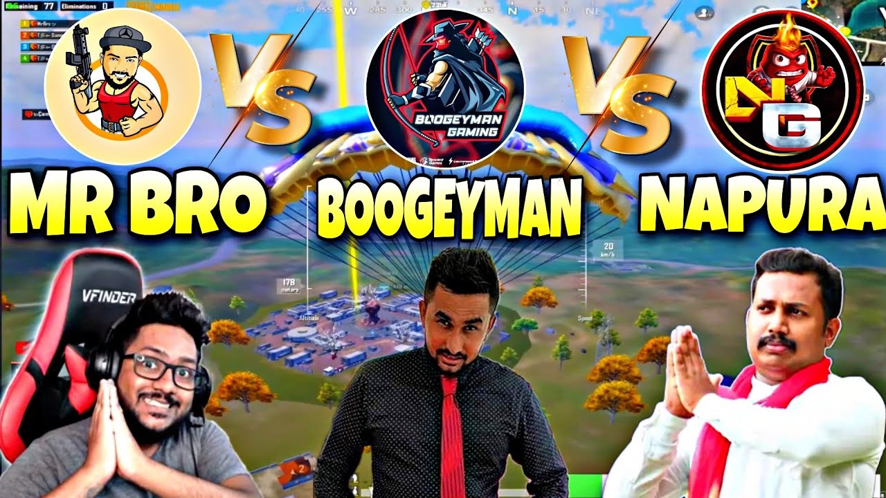 MR BRO VS BOOGEYMAN VS NAPURA || ERANGEL MAP SAME LOBBY || BOMTA GAMING - YouTube
